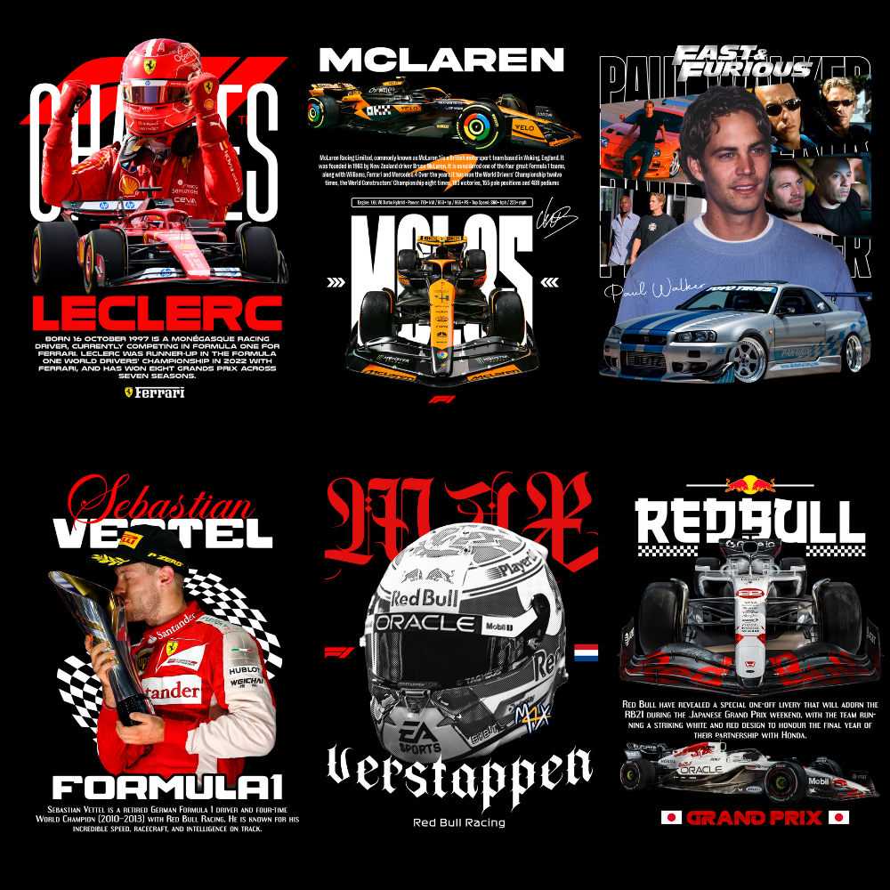 200+ Premium F1 Designs – ANIMAX